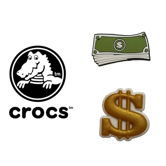 CROCS | Accessories | Crocs Jibbitz Money Sign 2 Pc | Poshmark